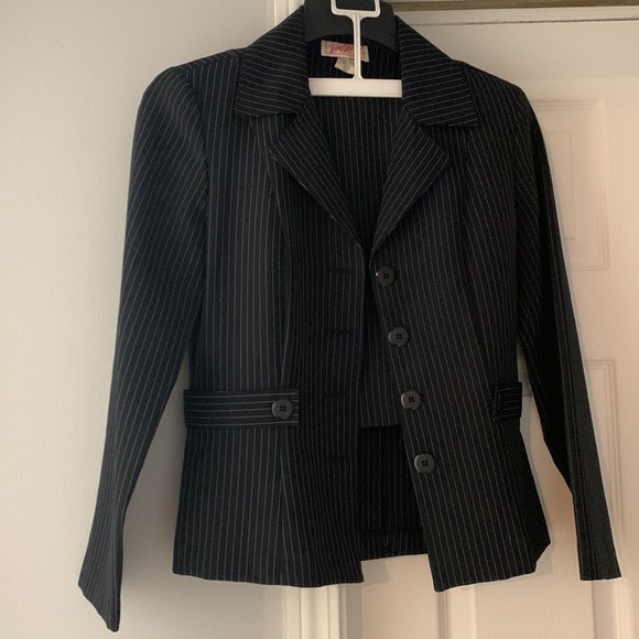 Ian Stacey | Skirts | Ian Stacey Striped Blazer And Skirt Set | Poshmark